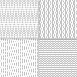 Silver Chevron Digital Paper Pack - Silver Scrapbook Paper - Chevron ...
