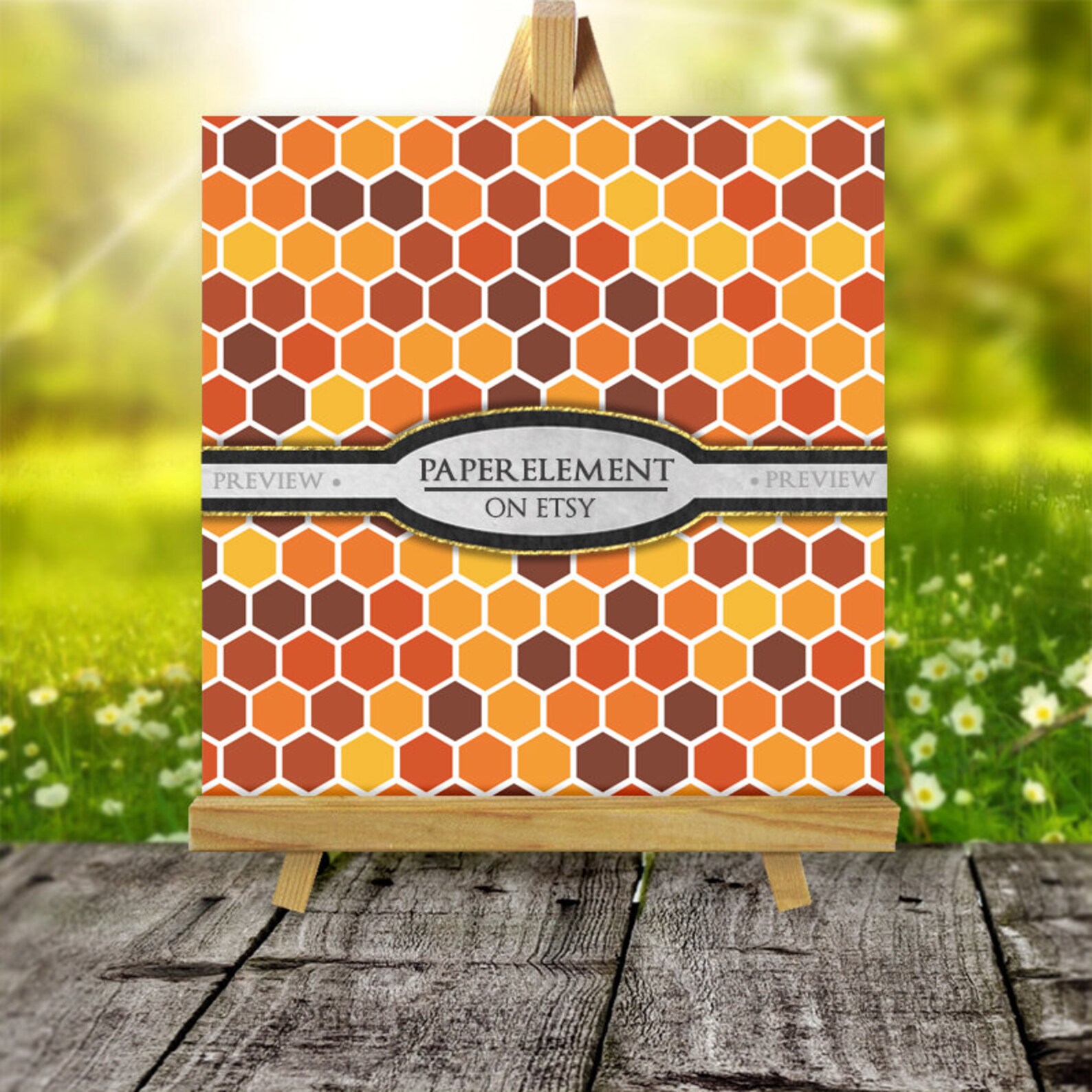 Honeycomb Digital Paper: Honeycomb Patterns Printable - Etsy