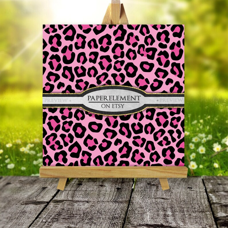Hot Pink Animal Print Digital Paper: Safari Pattern Bundle - Etsy