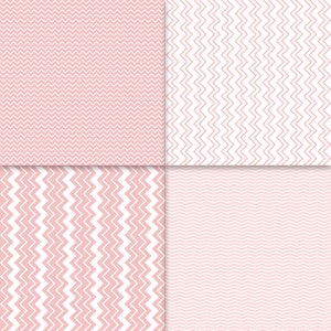 Baby Pink Chevron Digital Paper Pack - Instant Download - Petal, Blush ...