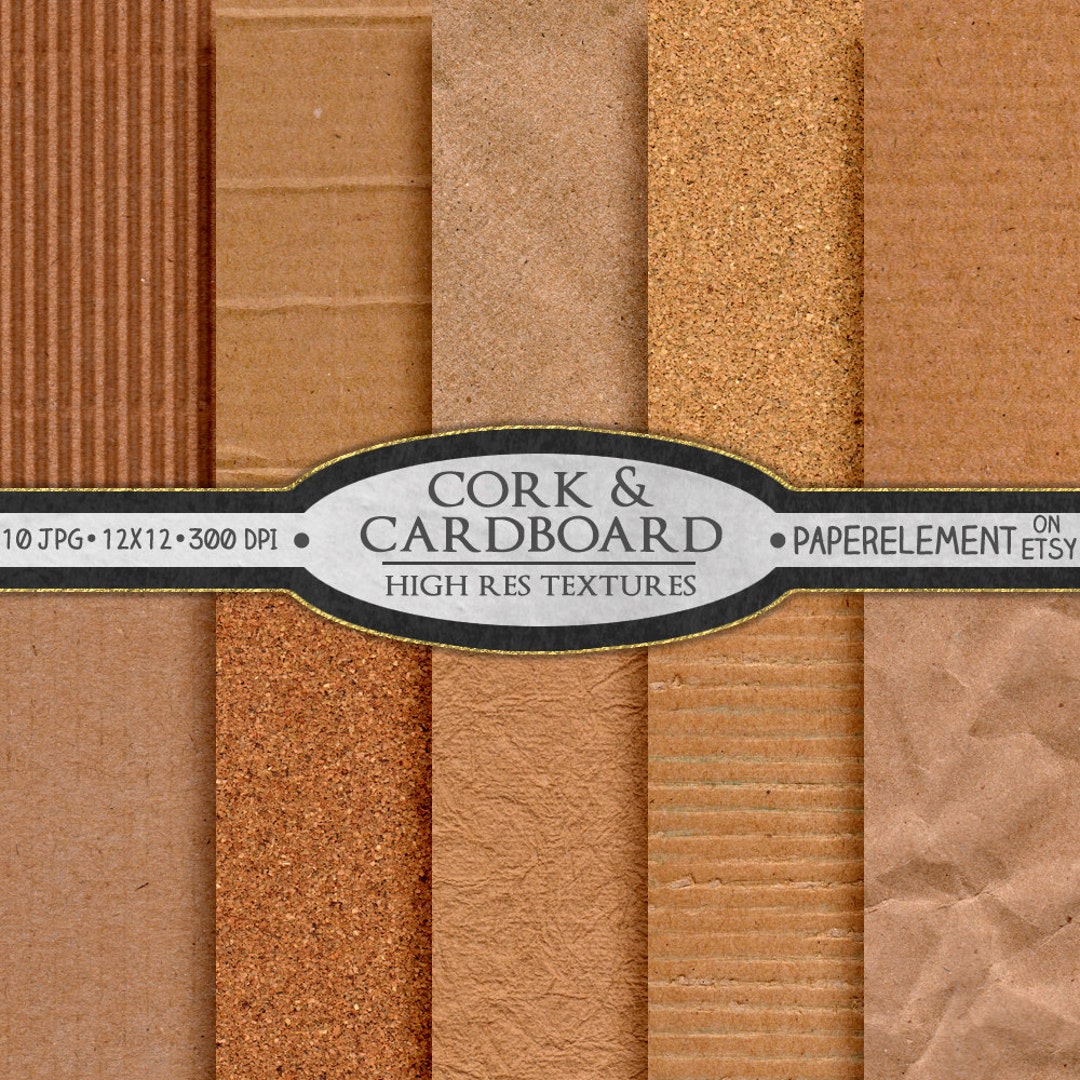 Cardboard Digital Paper: Corkboard Digital Paper, Cork Textures ...