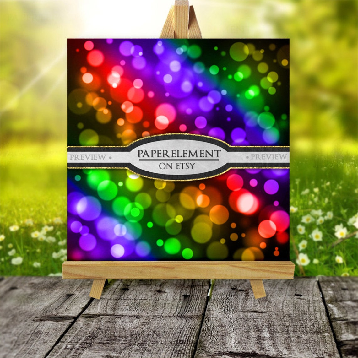 Digital Rainbow Digital Paper: Rainbow Scrapbook Paper, Rainbow Paper ...