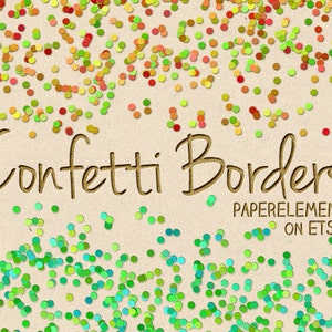 Confetti Clipart: Confetti Clip Art, Confetti Borders, Confetti Overlay ...