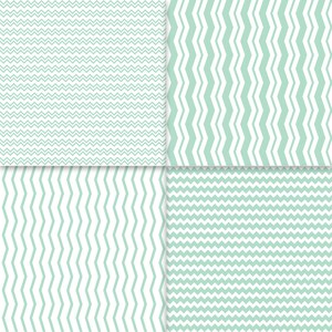 Pastel Chevron Digital Paper: Light Green Chevron Design - Printable ...