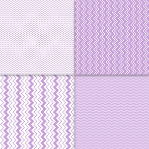 Purple Chevron Digital Paper Pack - Instant Download - Wisteria Digital ...