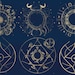 Ornate Magical Circle Clipart & Stamp Brush: Symbols, Glyphs, Runes ...