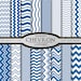 Sapphire Digital Paper Pack Instant Download Digital Blue Chevron ...