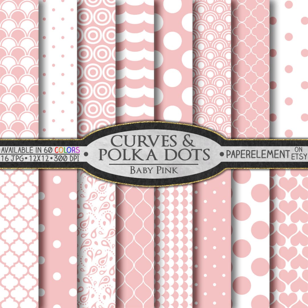 Blush Pink Digital Paper Baby Pink Backgrounds Soft Pink Patterns Pink ...