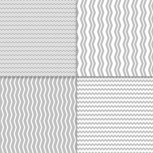 Silver Chevron Digital Paper Pack - Silver Scrapbook Paper - Chevron ...