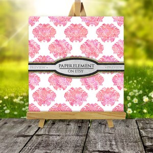 Watercolor Damask Digital Paper Pack - Damask Watercolor Printable ...