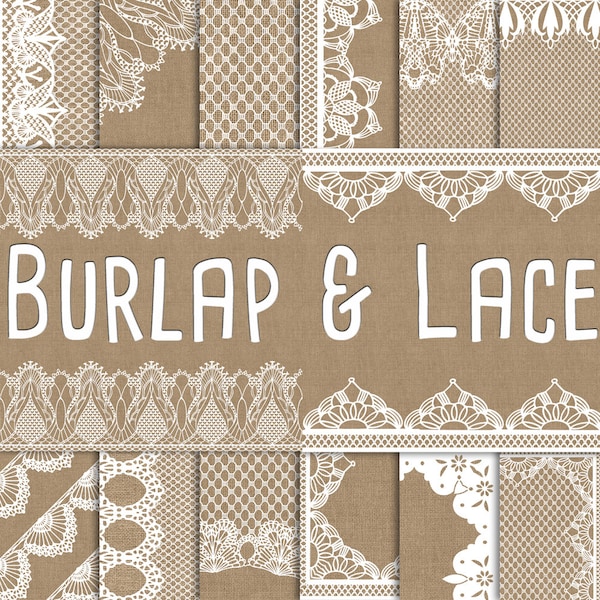 Burlap and Lace - Etsy