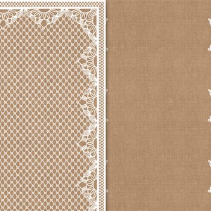 Burlap and Lace Digital Paper: Burlap Wedding Invitation Paper, Lace ...