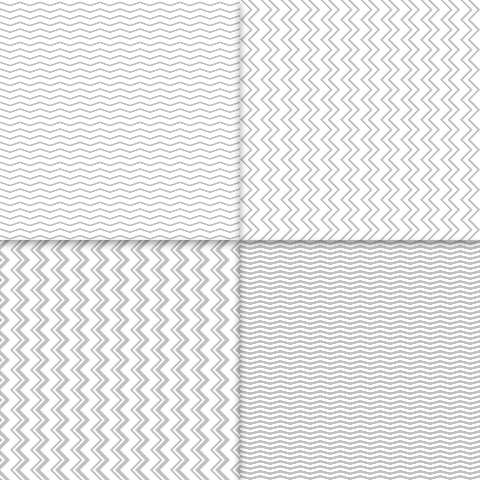 Silver Chevron Digital Paper Pack - Silver Scrapbook Paper - Chevron ...