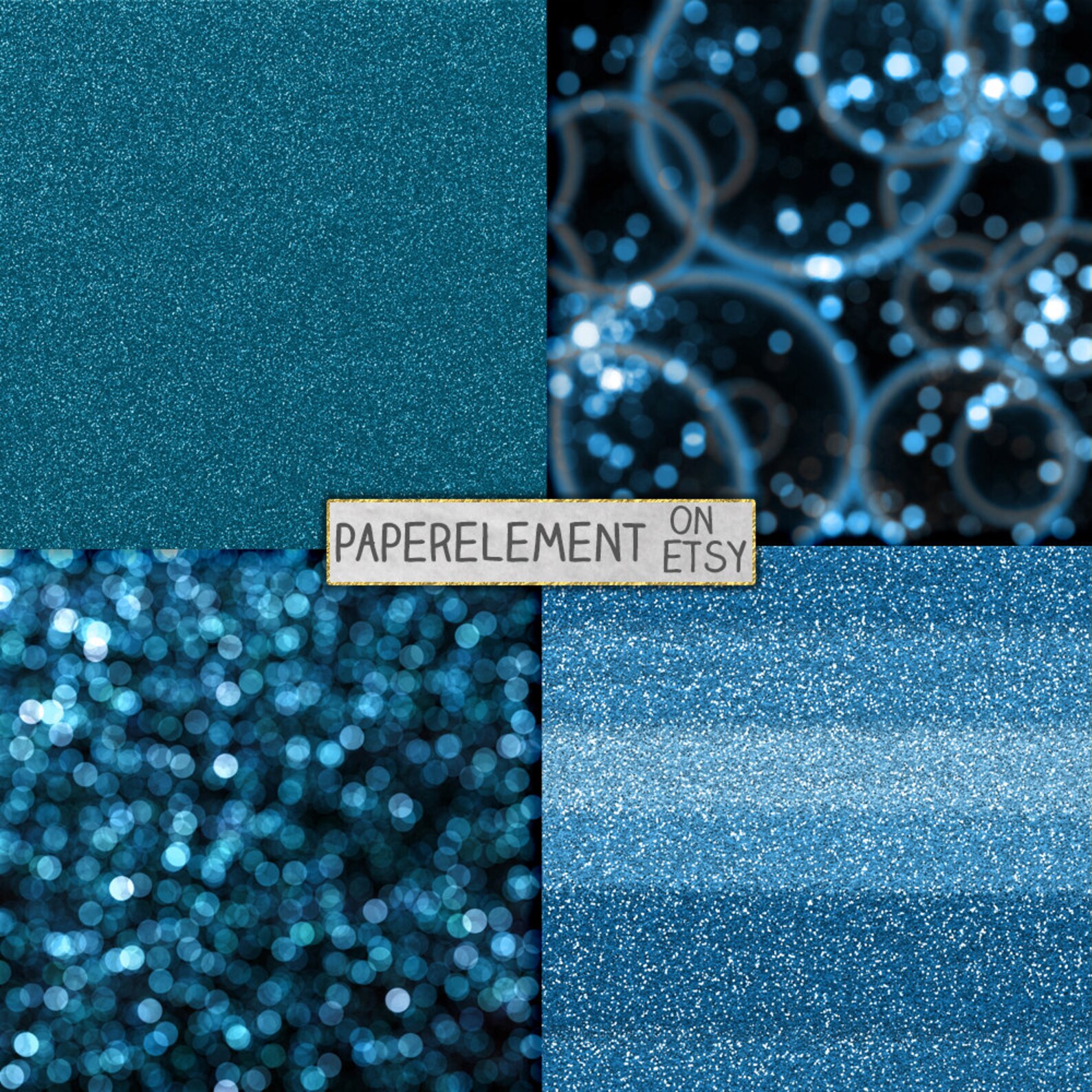Blue Glitter Paper: Blue Glitter Digital Paper Blue Sparkle | Etsy