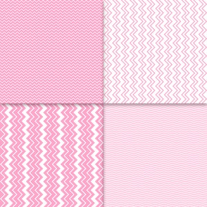 Carnation Pink Chevron Digital Paper Pack - Instant Download - Chevron ...
