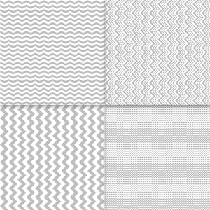 Silver Chevron Digital Paper Pack - Silver Scrapbook Paper - Chevron ...