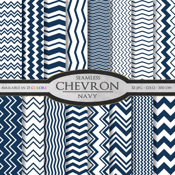 Navy Chevron Patterns