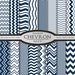 Navy Blue Chevron Digital Paper Pack Instant Download Digital Scrapbook ...