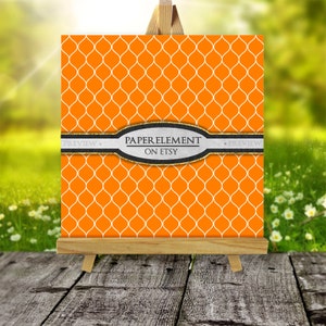 Orange Polka Dot Digital Paper - Printable Orange Geometric Backdrops ...