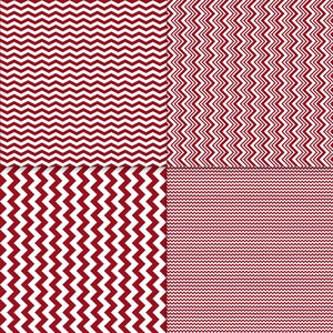 Ruby Red Chevron Digital Paper Pack - Deep Red Chevron Seamless ...
