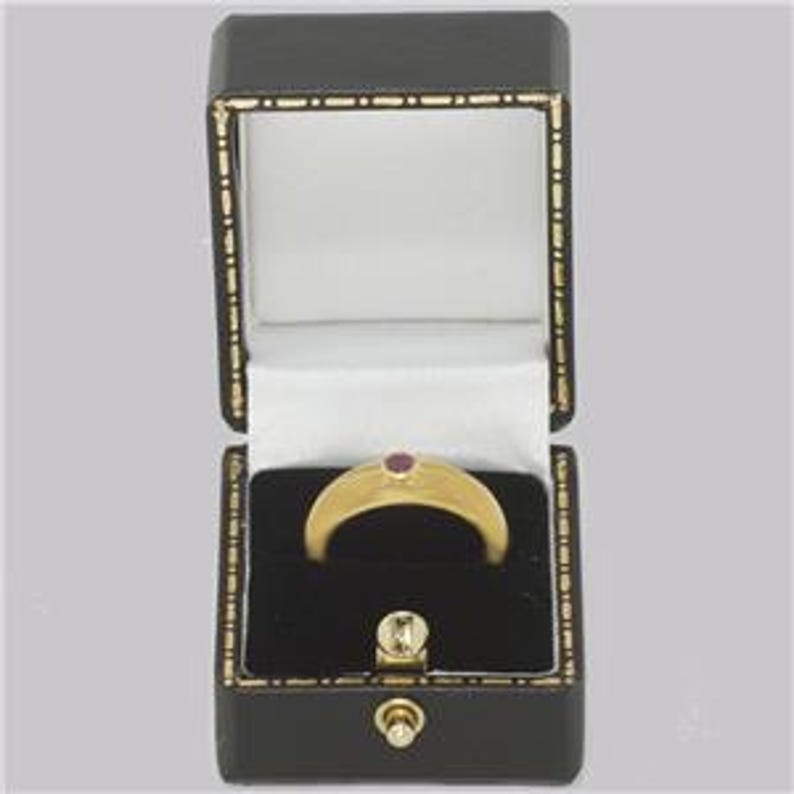 Cartier 18ct Gold Ruby Ring Vintage Cartier Bezel Set Solitaire Ruby ...