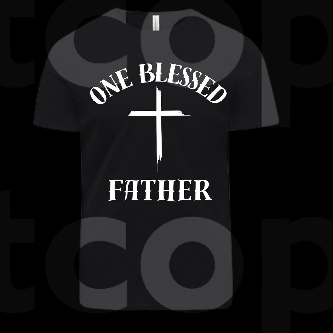 One Blessed Father Png, Christian Dad Png, Fathers Day Png, Bible Verse ...