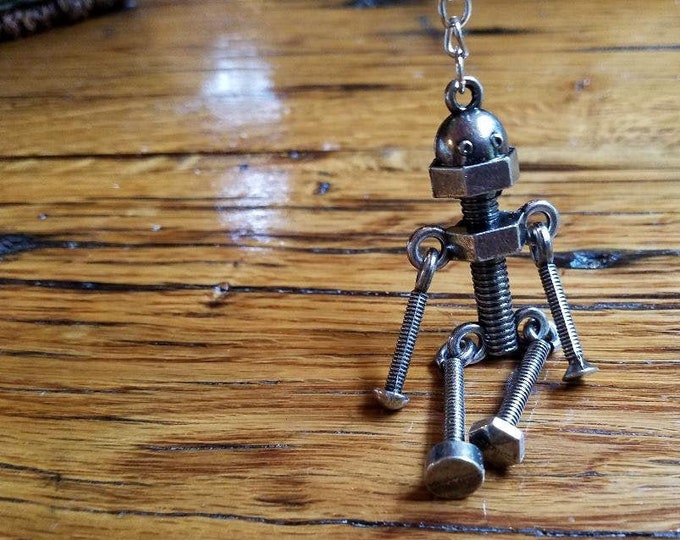Unisex Robot Keychain / Hardware / Steampunk / Found Object / - Etsy