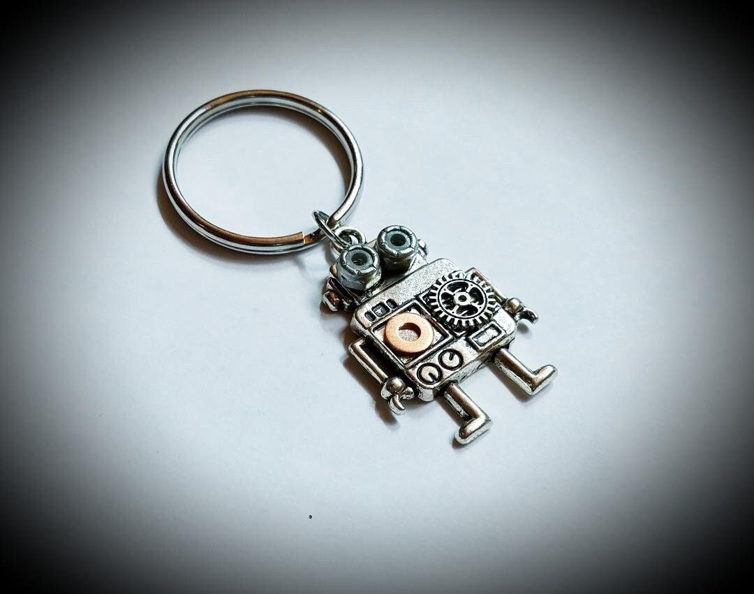 Unisex Robot Keychain Gifts / Steampunk Cyberpunk Techie Nerd - Etsy