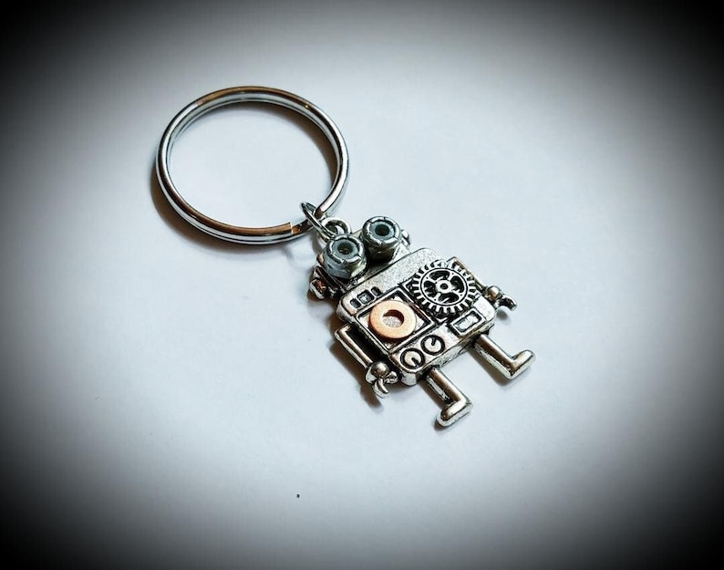 Unisex Robot Keychain Gifts / Steampunk Cyberpunk Techie Nerd - Etsy