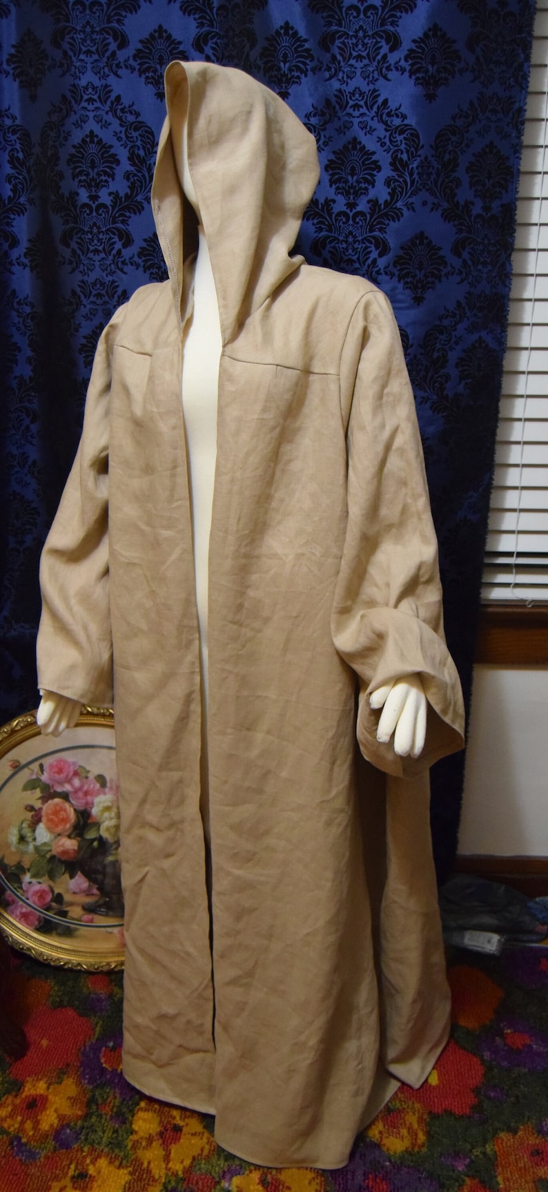 Jedi Master Robe/cape/cloak-huge Variety of Colors-made From Linen-one ...