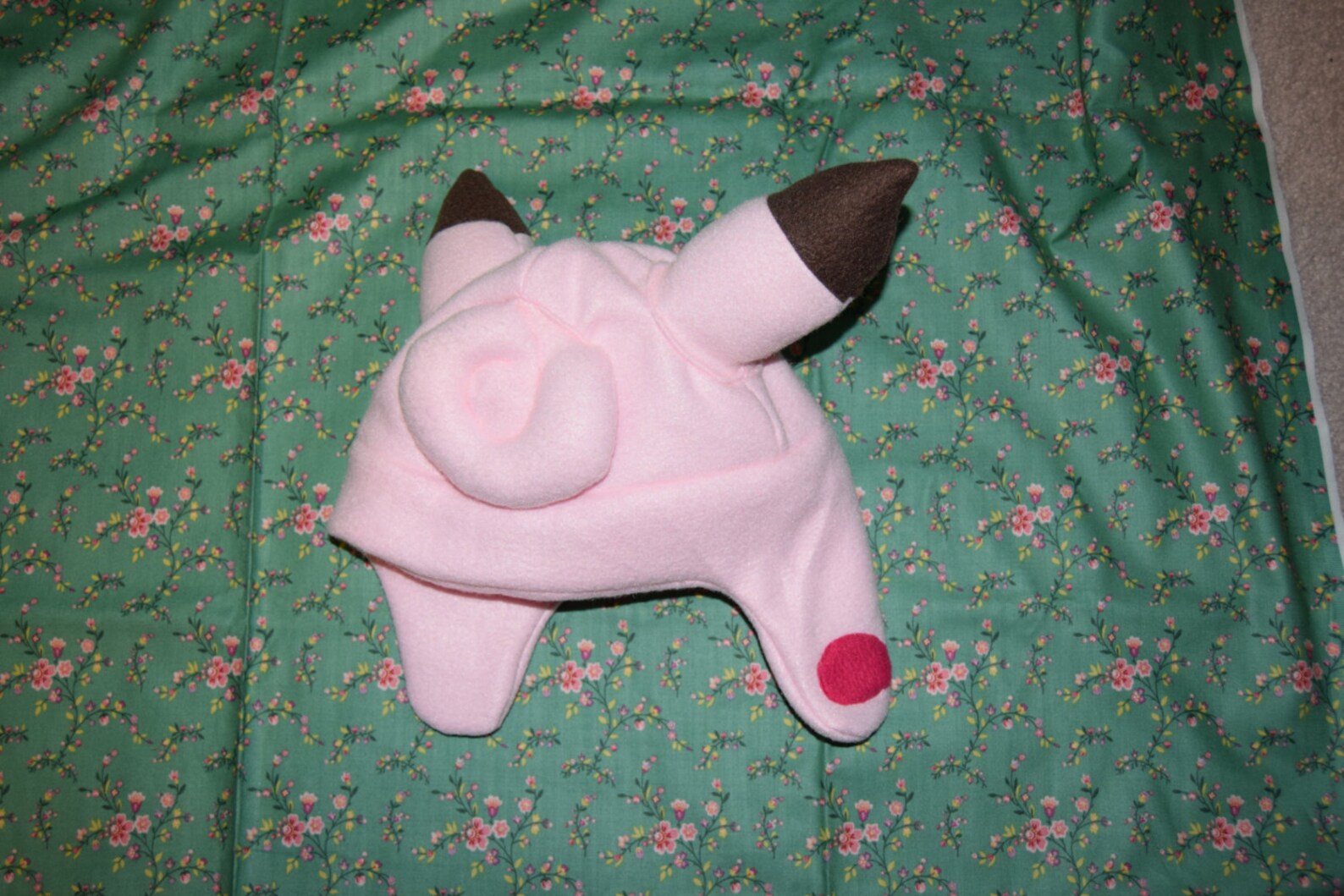 Clefairy Pokemon Fleece Hat- Adult/kids Size-great Fandom Christmas ...