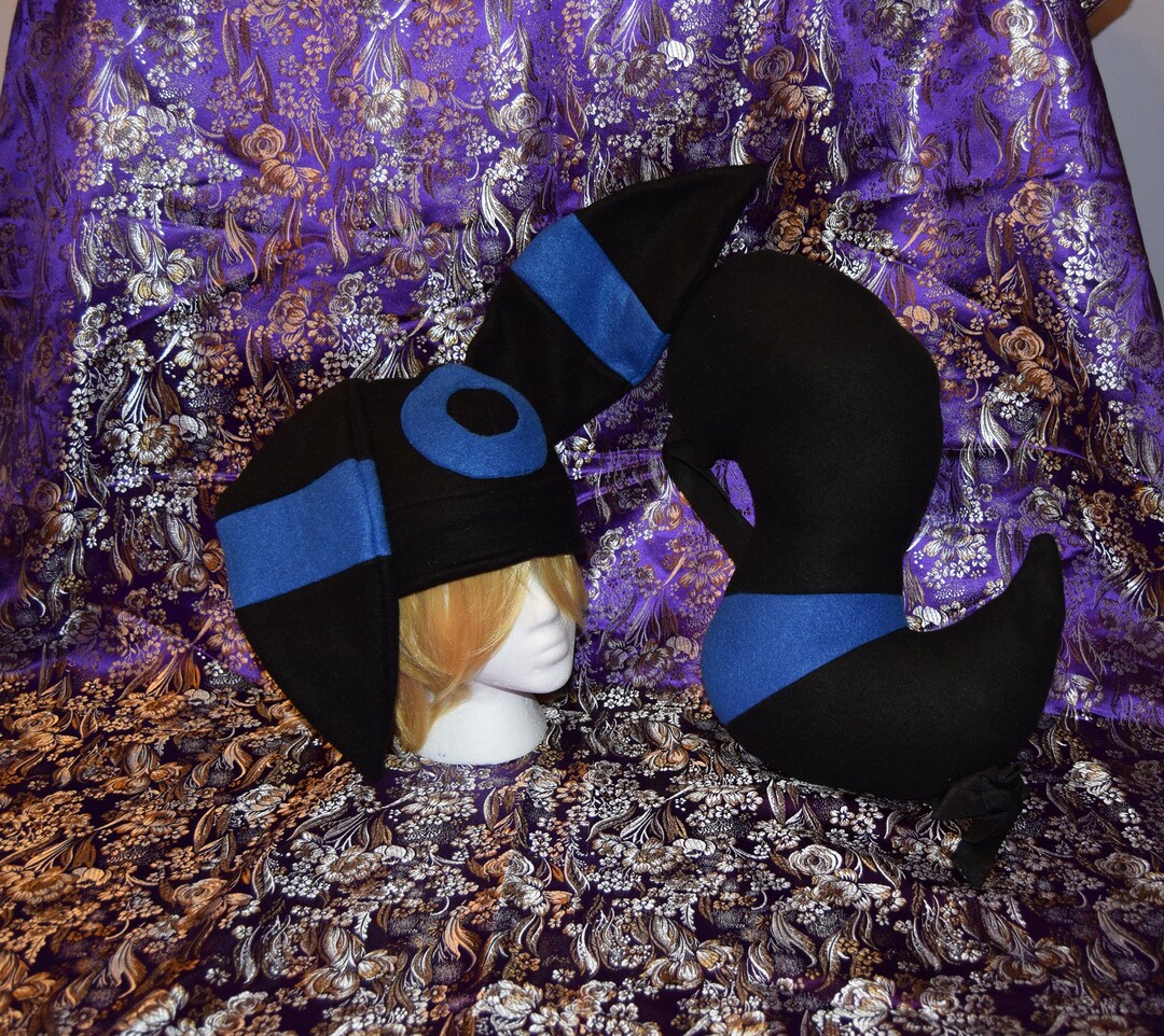 Umbreon Fleece Tail and Hat-costume/cosplay Set- Shiny Also Available ...