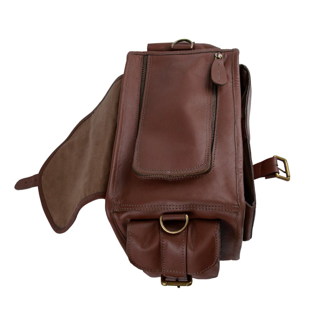 Handmade Brown Leather Camera Case | Vintage Style Full Grain Leather ...