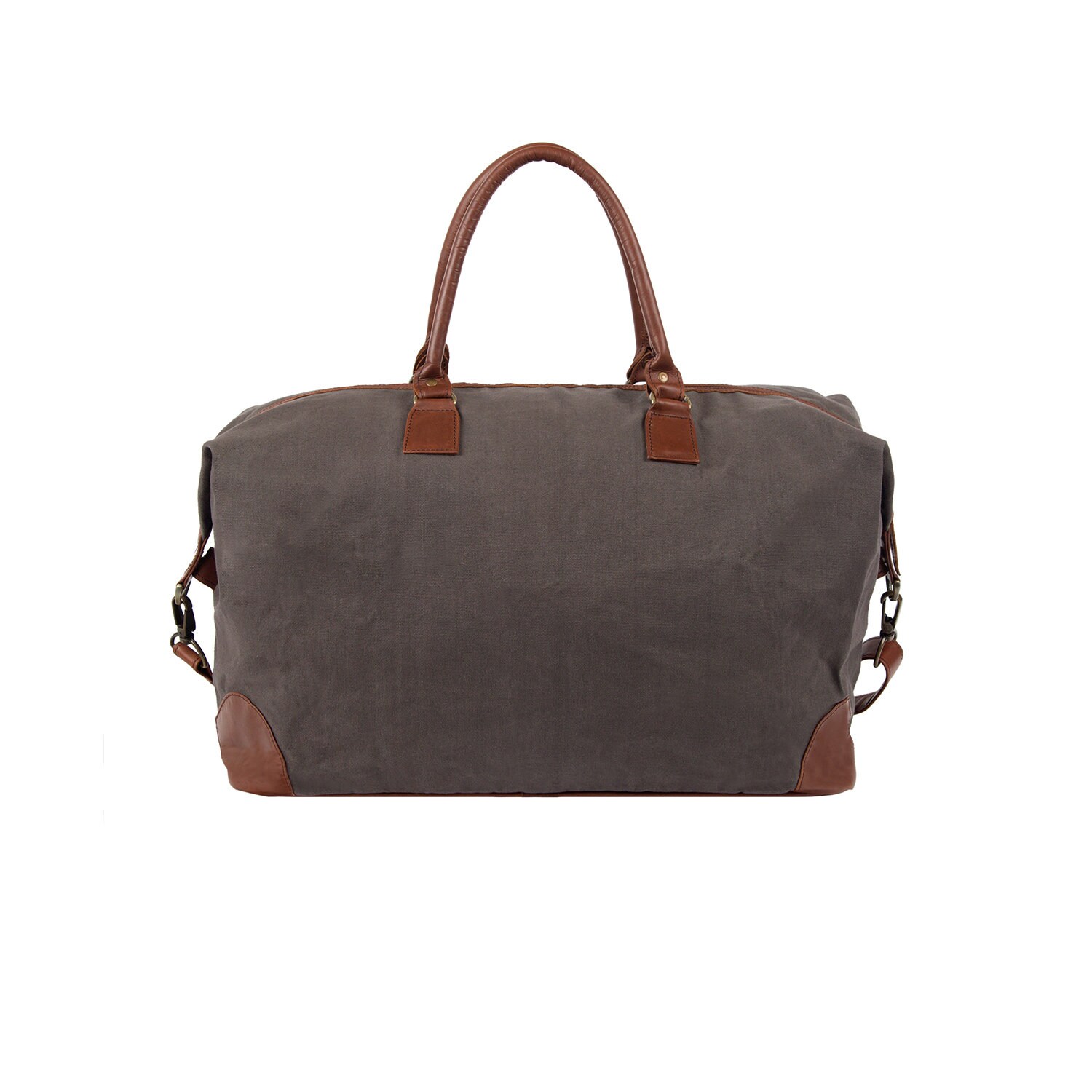 Personalized Canvas & Leather Travel Bag Weekend Bag | Etsy