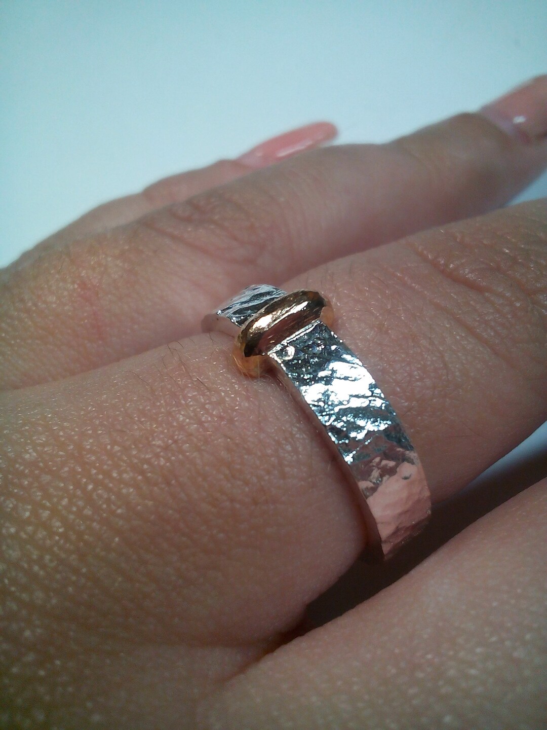 Ring Inspired by Outlander Claire Hand Made in Silver Hammered 925 and ...