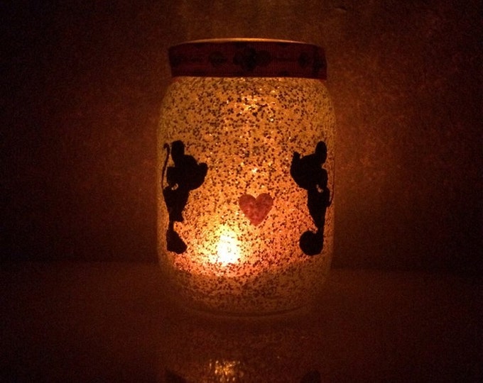 Disney's Mickey and Minnie Mouse Night Light Jar/ Lantern/ Decor - Etsy