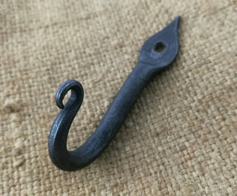 Coat Hooks Set of 5. Hand Forged From Mild Steel. | Etsy