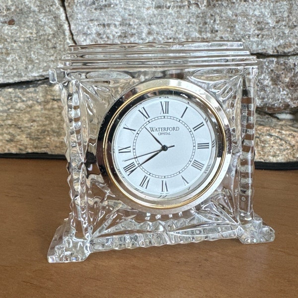 Vintage Crystal Clock - Etsy