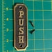 Cast Brass push Door Sign Casted in Brass - Etsy