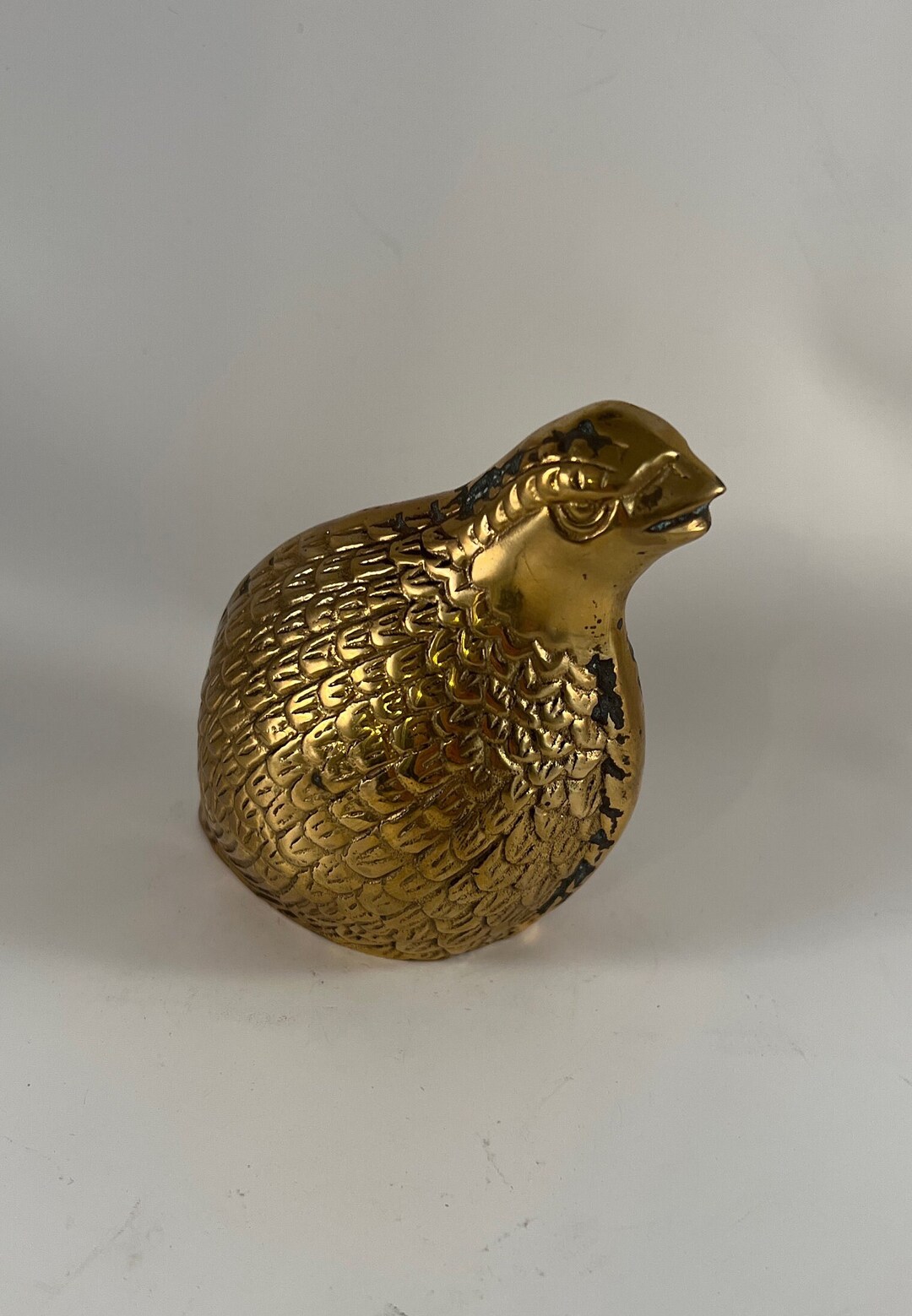 Vintage Brass Bird MCM Quail Partridge | Decor | Paperweight - Etsy