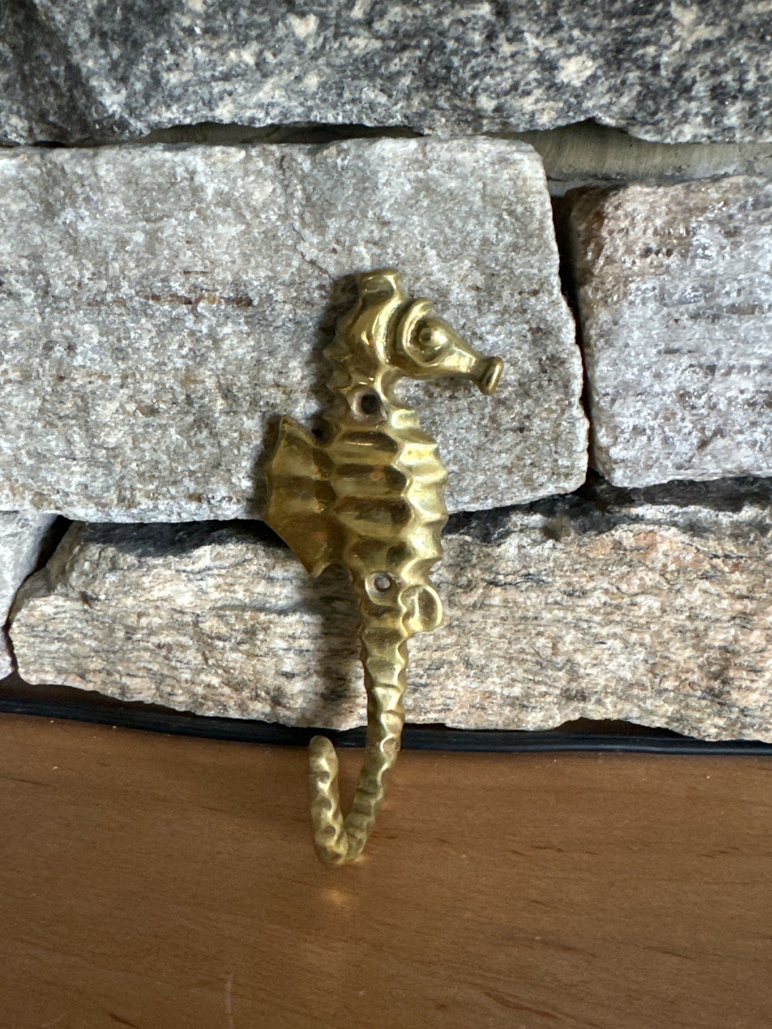 Vintage Brass Sea Horse Wall Hook | Ocean | Boat House | Beach House ...
