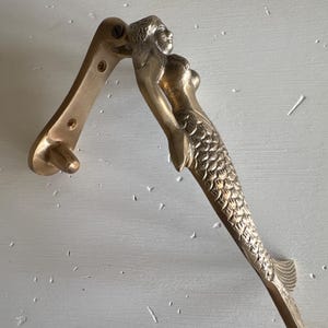 Vintage Style Brass Mermaid Doorknocker Gift for New Home Beach and ...