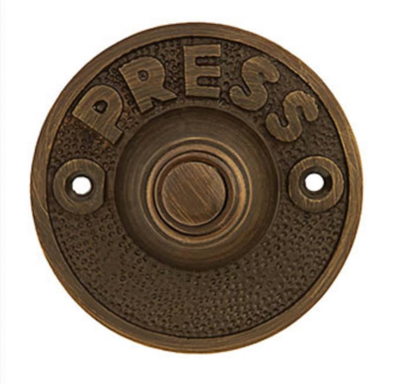 Vintage Press Button Door Bell Doorbell Antique - Etsy