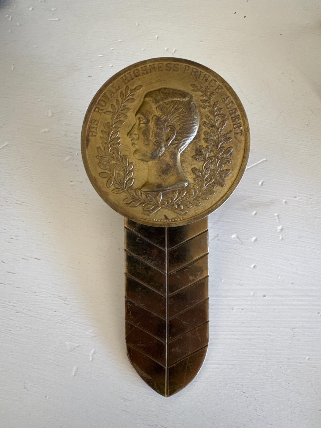 Rare Vintage Brass "his Royal Highness Prince Albert" Clip | Set Design ...
