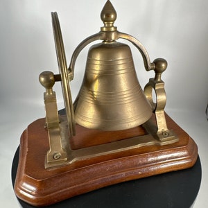 Vintage Brass Nautical Bell Pulley Wheel Set Design - Etsy