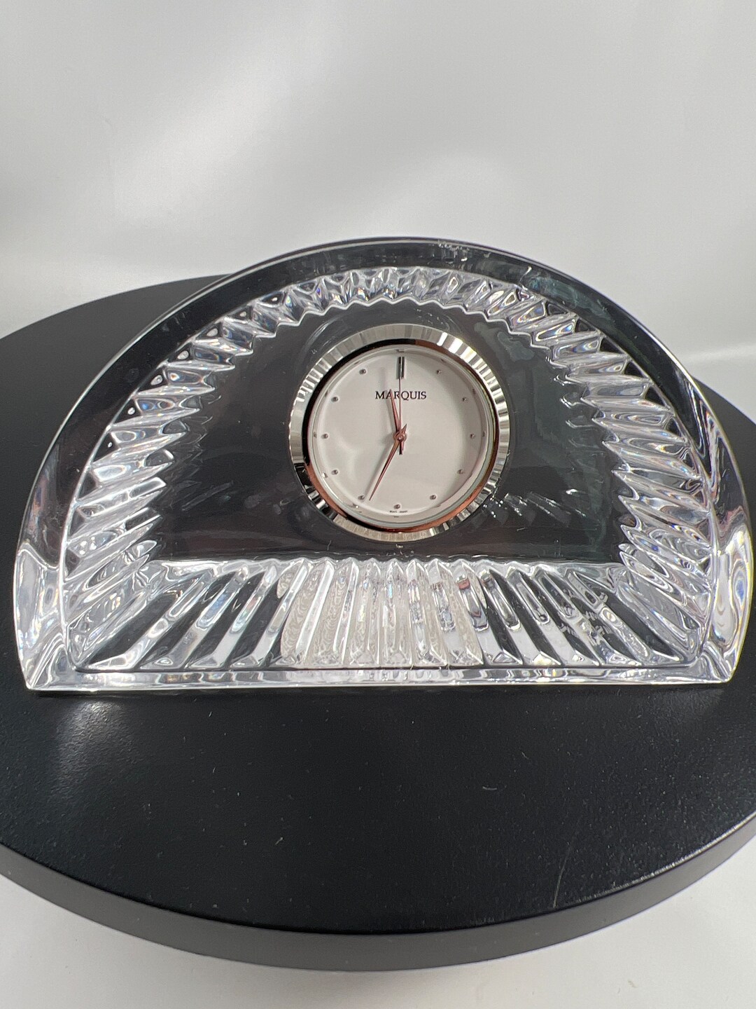 Vintage Waterford Marquis Crescent Crystal Clock - Etsy