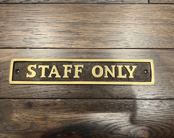 Employees Only Office Lettered Sign - Private Keep Out - Staff Only ...