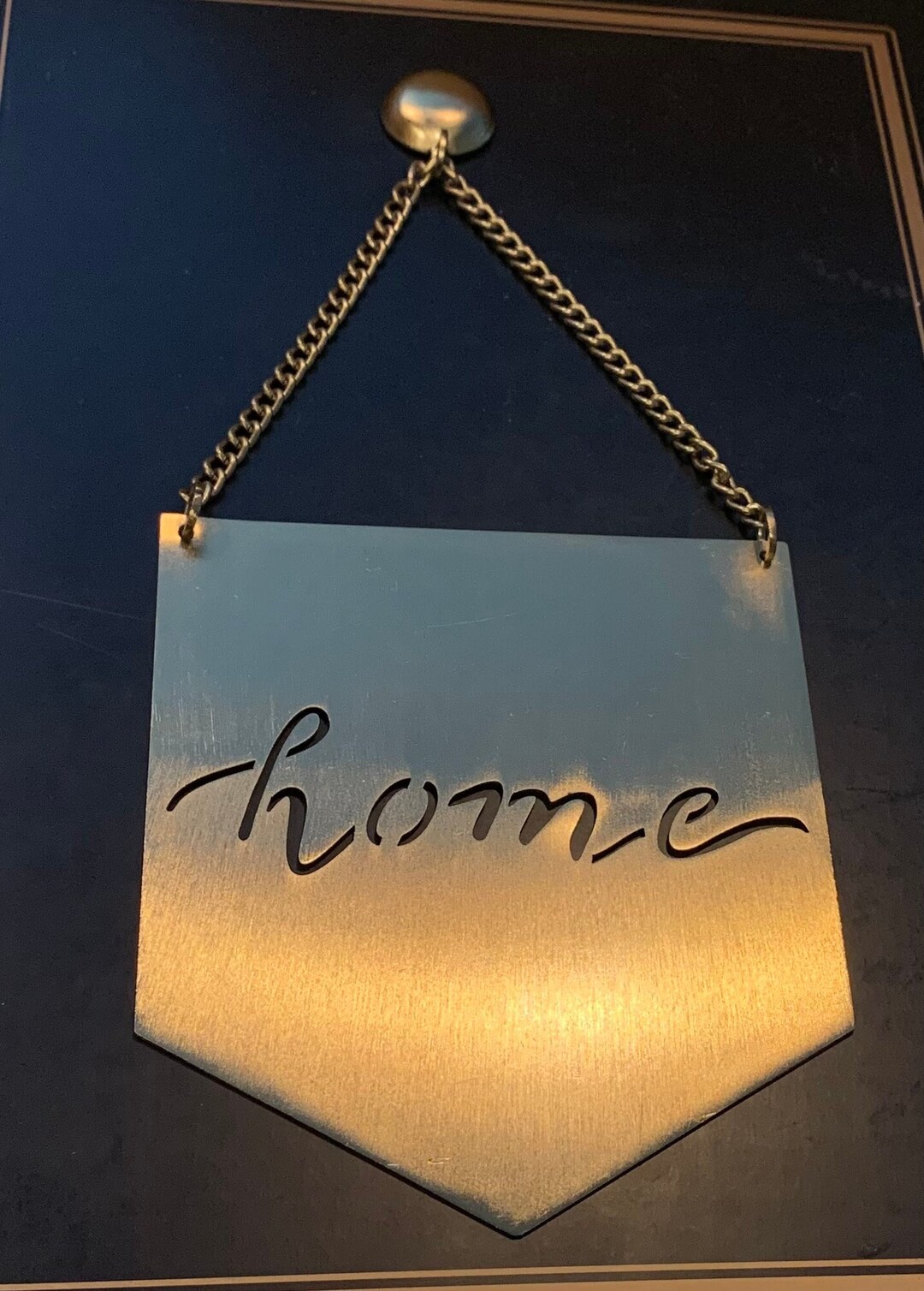 Brass Home Wall Sign - Etsy