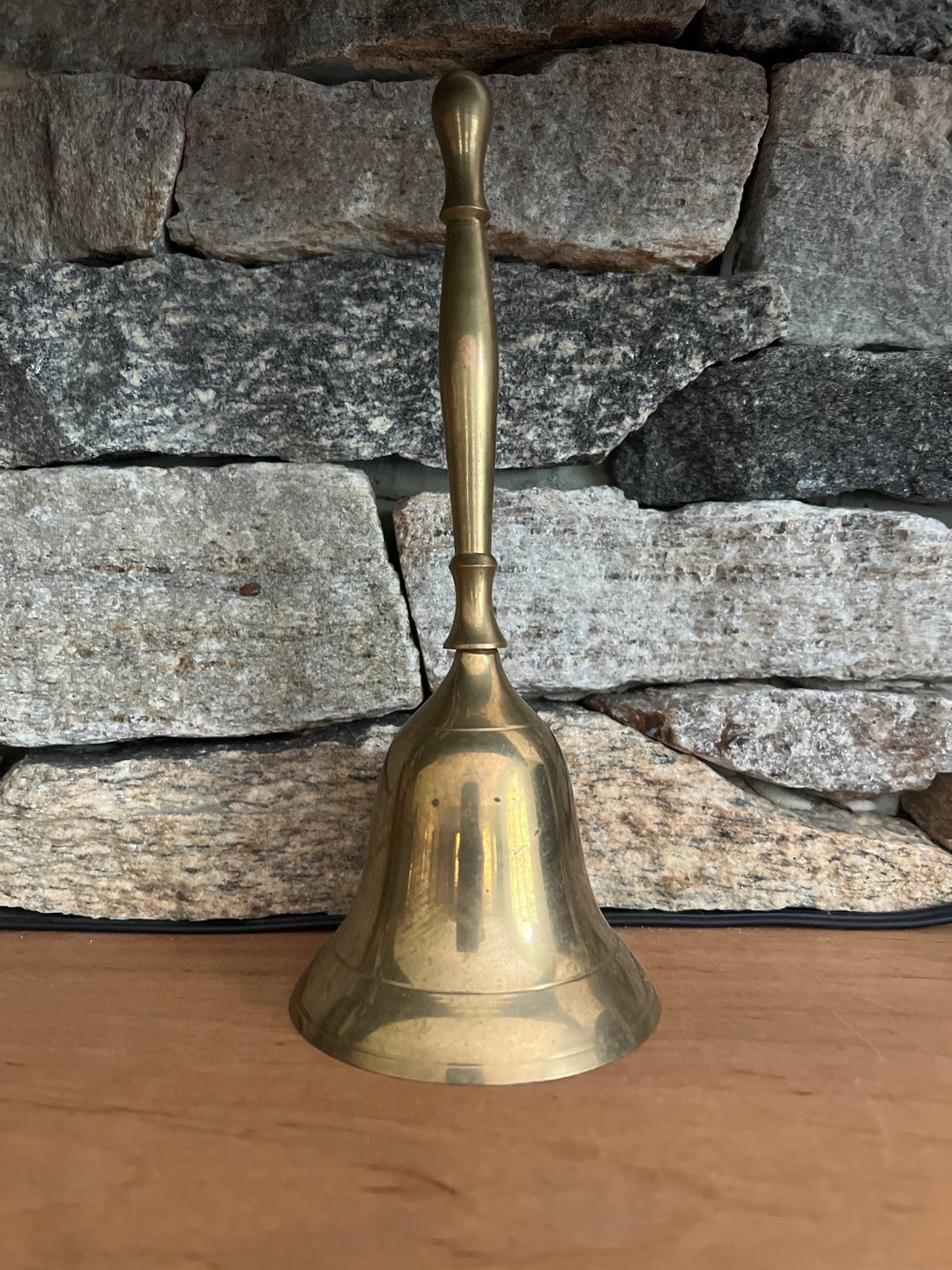 Vintage Brass Long Handled Bell Classic Design - Etsy