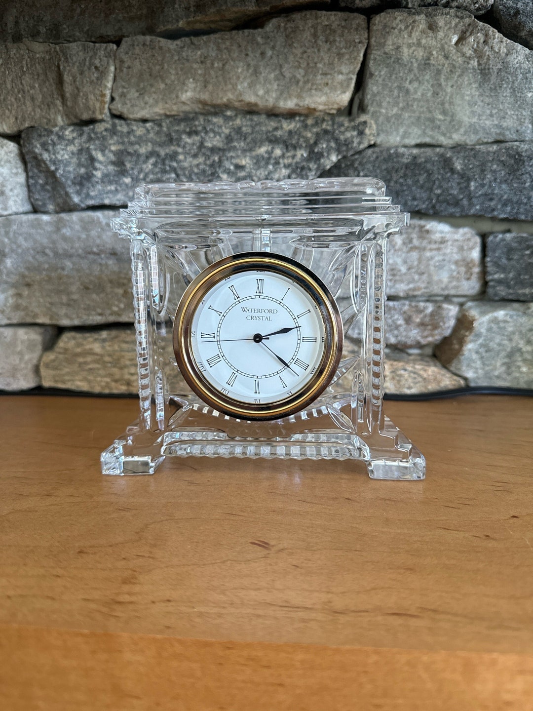 Large Vintage Waterford Crystal Clock Coliseum Ireland Elegant Gift of ...